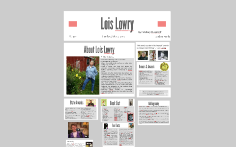 Lois Lowry by Mallory Russikoff on Prezi