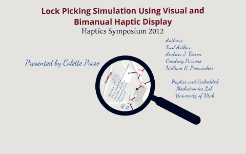 Lock Picking Simulation by Colette Posse on Prezi