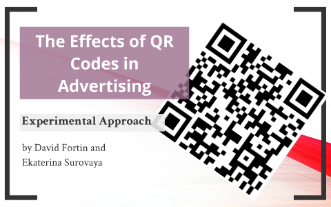 The Effects of QR Codes in Advertising by Kate Surovaya on Prezi