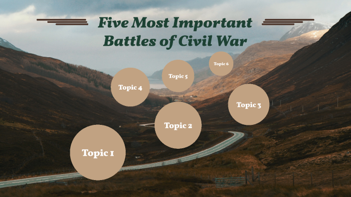 Five Most Important Battles of Civil War by Veriah Davis on Prezi