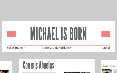 MICHAEL IS BORN by Michael Rosier II