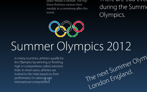 2012 Summer Olympics by Bradley Nutter on Prezi