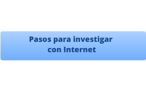Pasos para investigar con Internet by Periodismo Digital on Prezi