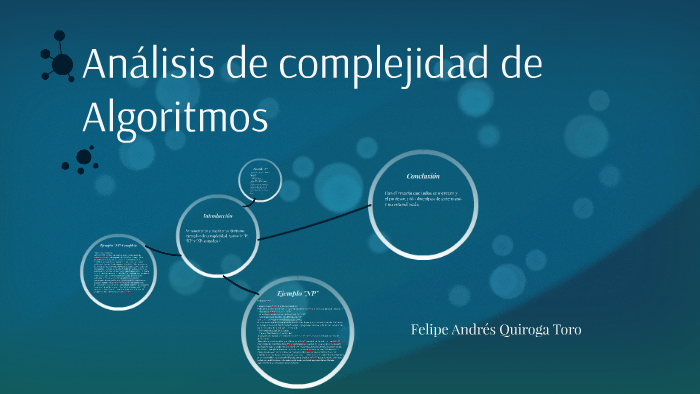 Análisis de complejidad de Algoritmos by felipe quiroga on Prezi