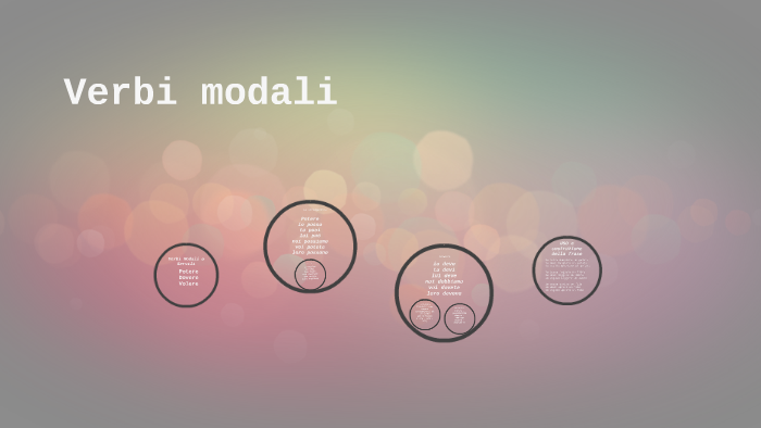 Verbi Modali o Servili by Filippo Tofani on Prezi