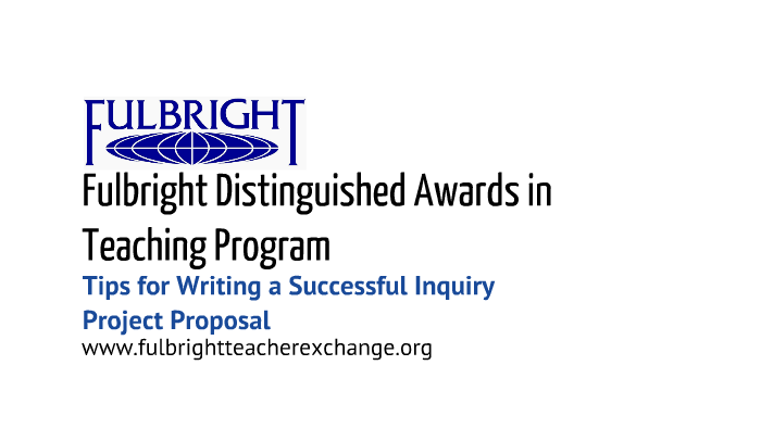 2018-2019 Tips for Writing Successful Fulbright Distinguished Awards in ...