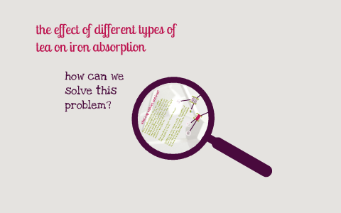 the effect of different types of tea on iron absorption by Faten ...