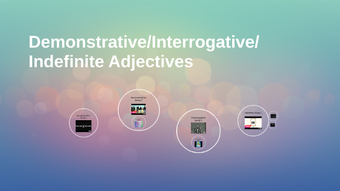Demonstrative/Interrogative/Indefinite Adjectives by Kim Crooks on Prezi