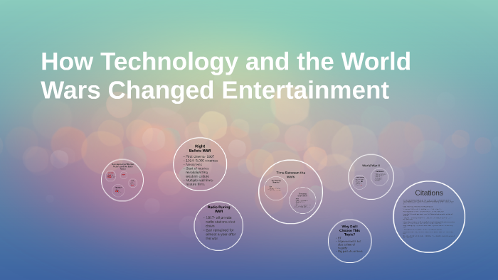 How Technology Changed Entertainment During WWI and WWII by Jessica G ...
