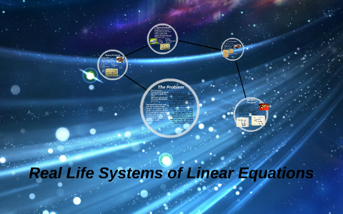 Real Life Systems of Linear Equations by Lisette Munoz on Prezi
