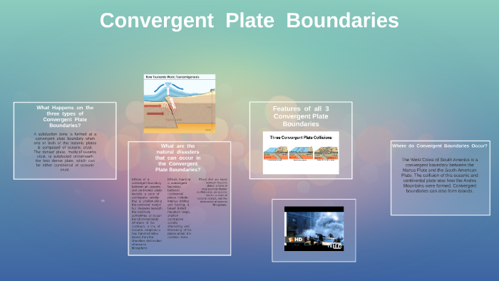 3 Types Of Convergent Boundaries
