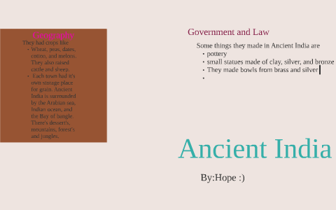Ancient India by Nicky Locklear on Prezi