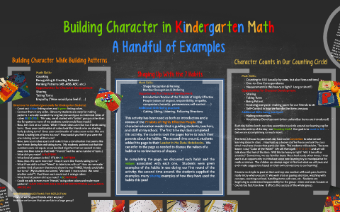 Building Character in Kindergarten Math by on Prezi