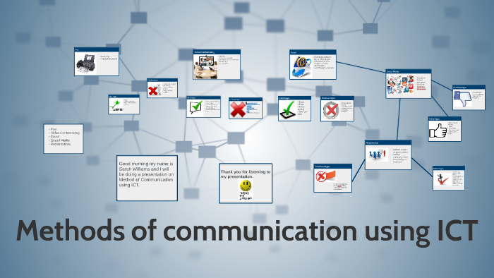 Methods of communication using ICT by Sarah Williams on Prezi