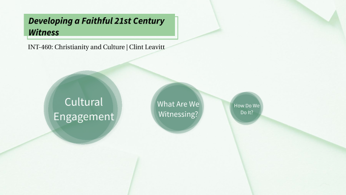 Topic 7 | Developing A Faithful Witness by Clint Leavitt on Prezi