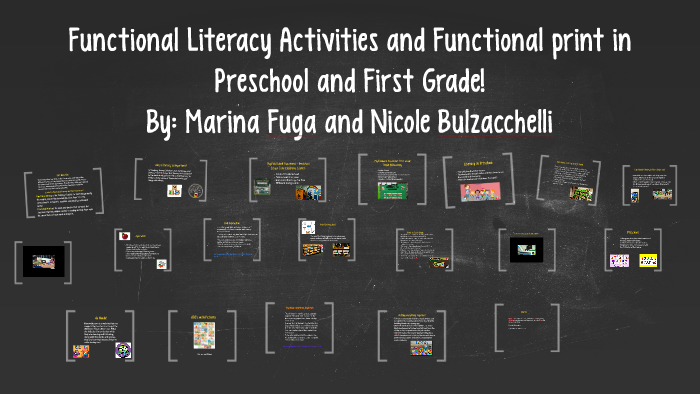 Functional Literacy Activities and Functional print in Presc by Marina ...