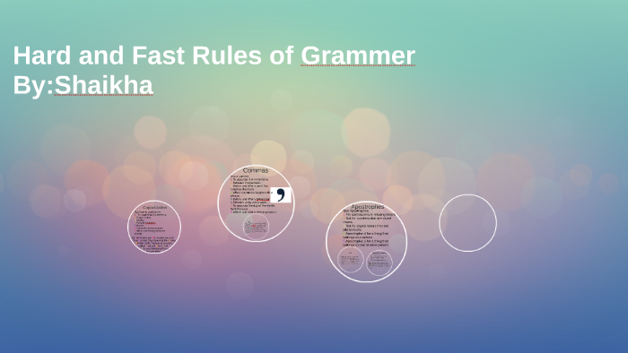 Hard and fast Rules of grammer by shaikha al hamad on Prezi