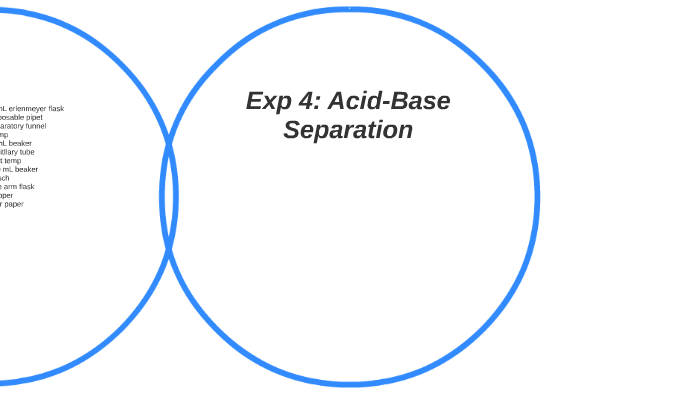 Exp 4: Acid-Base Separation by Andre TheHighWayMan on Prezi