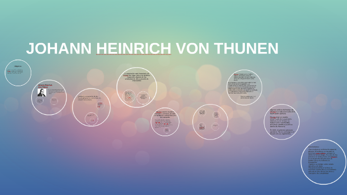JOHANN HEINRICH VON THUNEN by Yoseline Correa on Prezi