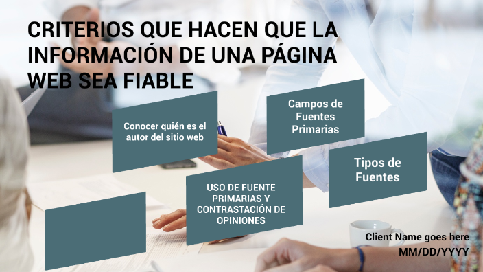 CRITERIOS QUE HACEN QUE LA INFORMACIÓN DE UNA PÁGINA WEB SEA FIABLE by ...