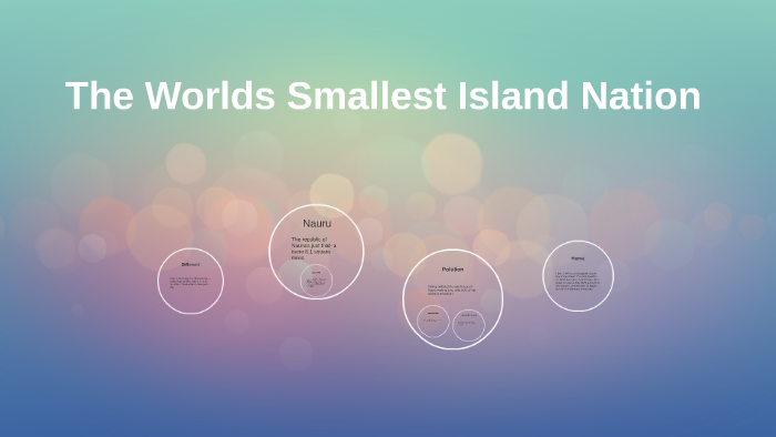 The Worlds Smallest Island Nation by Marcos C on Prezi