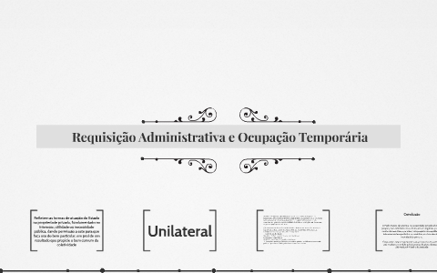 Requisição Administrativa e Ocupação Temporária by Thalisia Rezende on ...