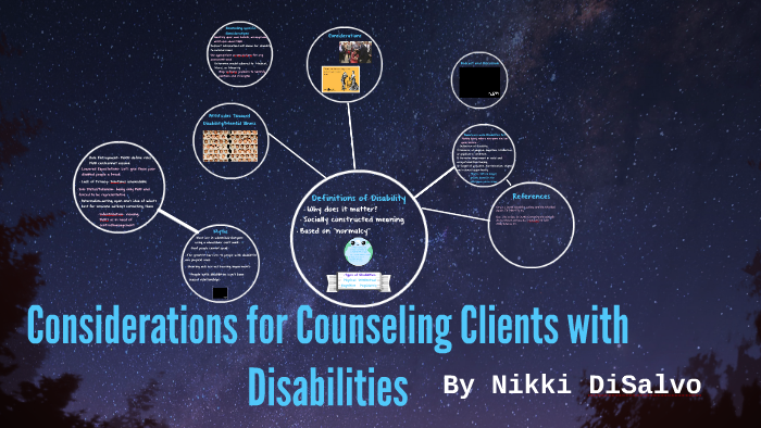 Considerations for Counseling Clients with Disabilities by on Prezi