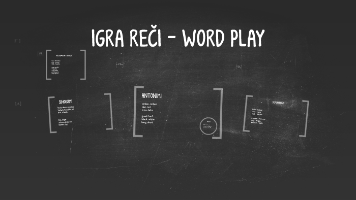 IGRA REČI - WORD PLAY by Sara Losonc on Prezi