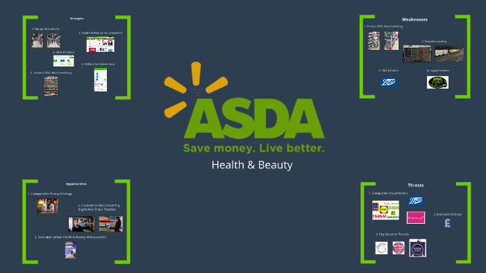 ASDA Health & Beauty SWOT by James Sweeney on Prezi