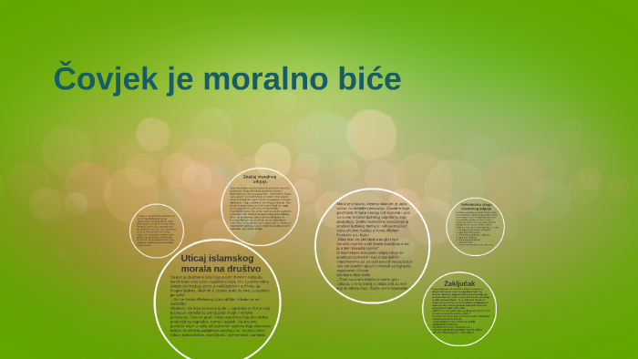Čovjek je moralno biće by Fatima Zekic on Prezi
