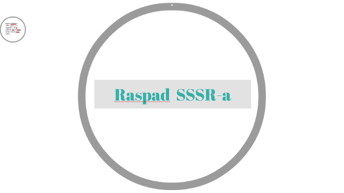 Raspad SSSR-a by Melani Petrović on Prezi