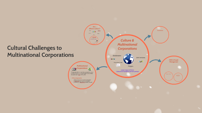 Cultural Challenges to Multinational Corporations by Inmaculada Toribio