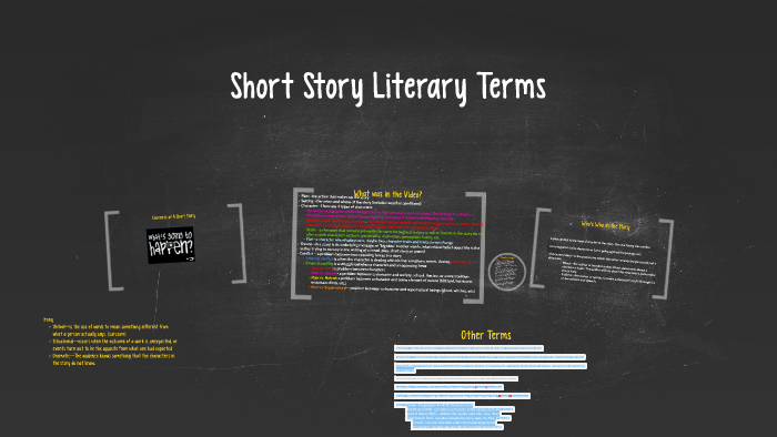 Short Story Literary Terms by Lauren Spector on Prezi