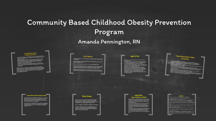 Community Based Childhood Obesity Prevention Program by Amanda ...