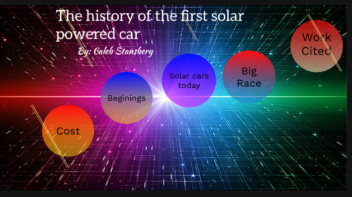 The history of a solar powered car by Caleb Stansbery on Prezi