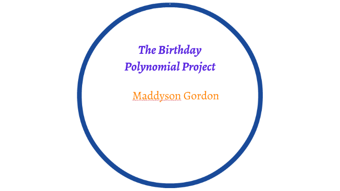 The Birthday Polynomial Project by maddy gordon on Prezi