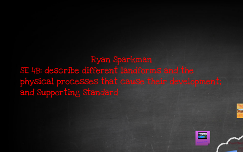 SE 4B: describe different landforms and the physical process by Ryan ...
