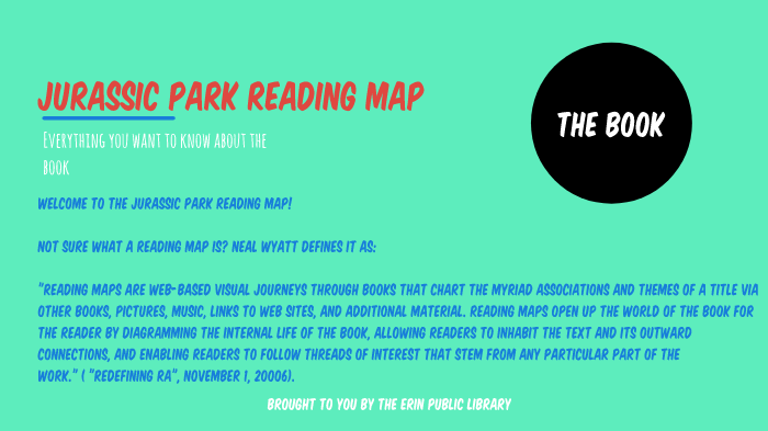 Jurassic Park Reading Map by Ailish Farrelly on Prezi