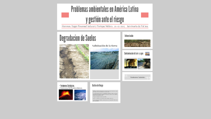 Problemas Ambientales En América Latina Y Gestión Ante El Ri By Emanuel