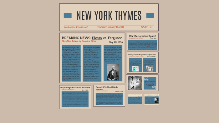 Gilded Age Newspaper Project by Caroline Silva on Prezi