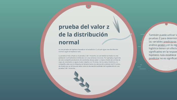 prueba del valor z de la distribución normal by daniel hernandez on Prezi
