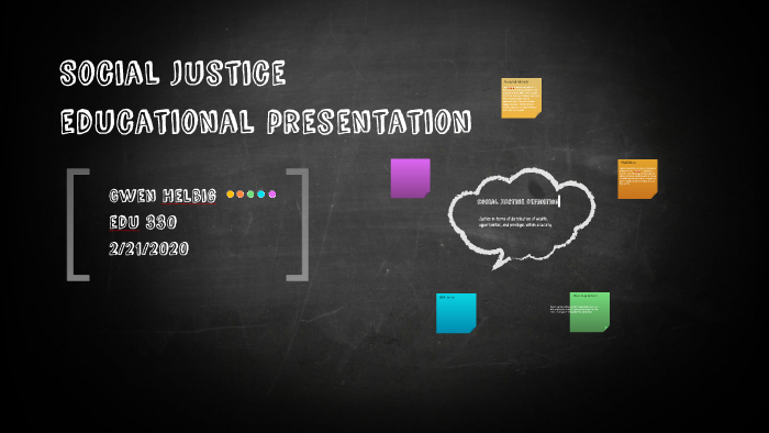 Social justice educational presentation by Gwen Helbig on Prezi
