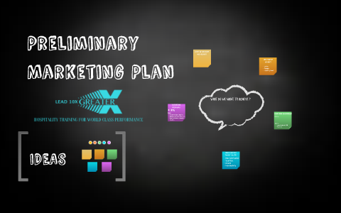 preliminary mARKETING PLAN by on Prezi