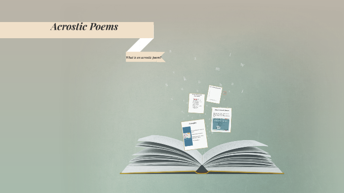 Acrostic Poems by E Roach-Rooke on Prezi