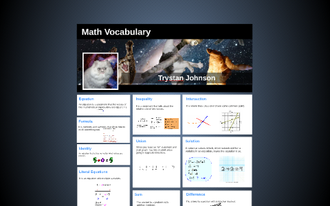Math Vocabulary by Trystan Johnson on Prezi