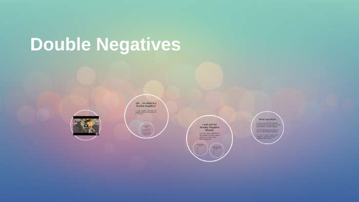 Double Negatives by Anna Jones
