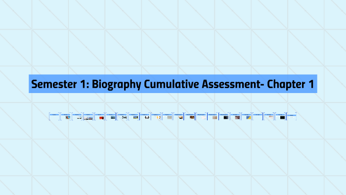 Semester 1: Biography Cumulative Assessment- Chapter 1 by Rhea Amatya ...