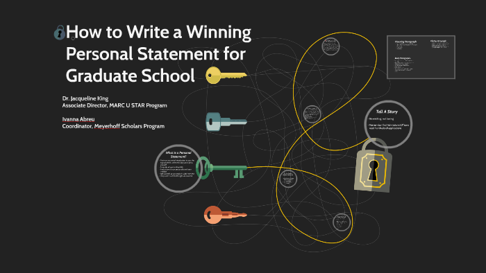 How to Write a Winning Personal Statement for Graduate School by ivanna ...
