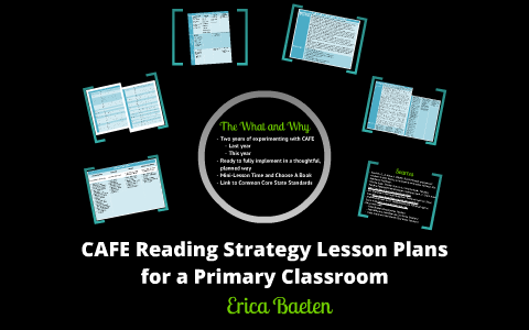 CAFE Reading Strategy Lesson Plans for a Primary Classroom by Erica ...