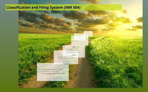 Classification and Filing System (IMR 504) by